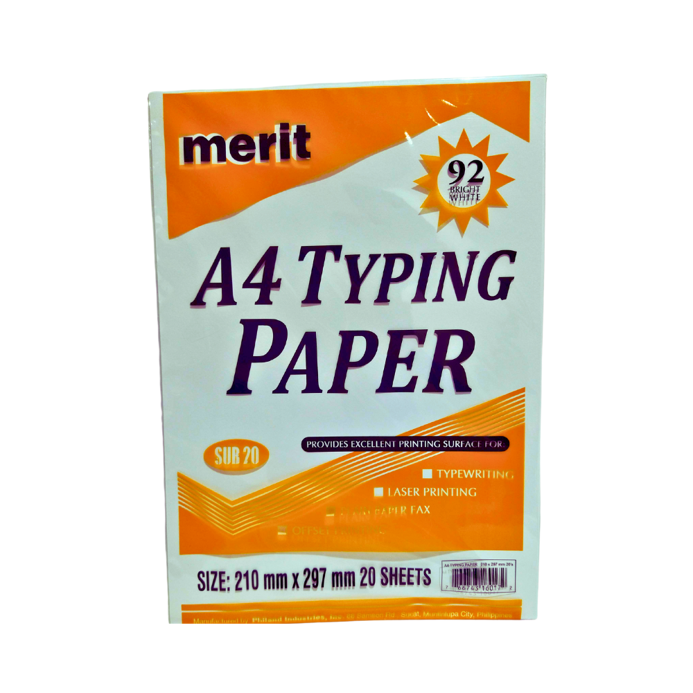 Merit Typing Paper Substance 20 A4 20 Sheets Merit Typing Paper Substance 20 A4 20 Sheets