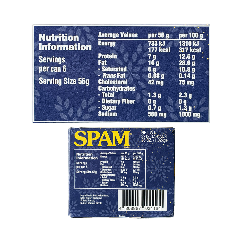 Spam Luncheon Meat 340g x 3's Holiday Value Pack