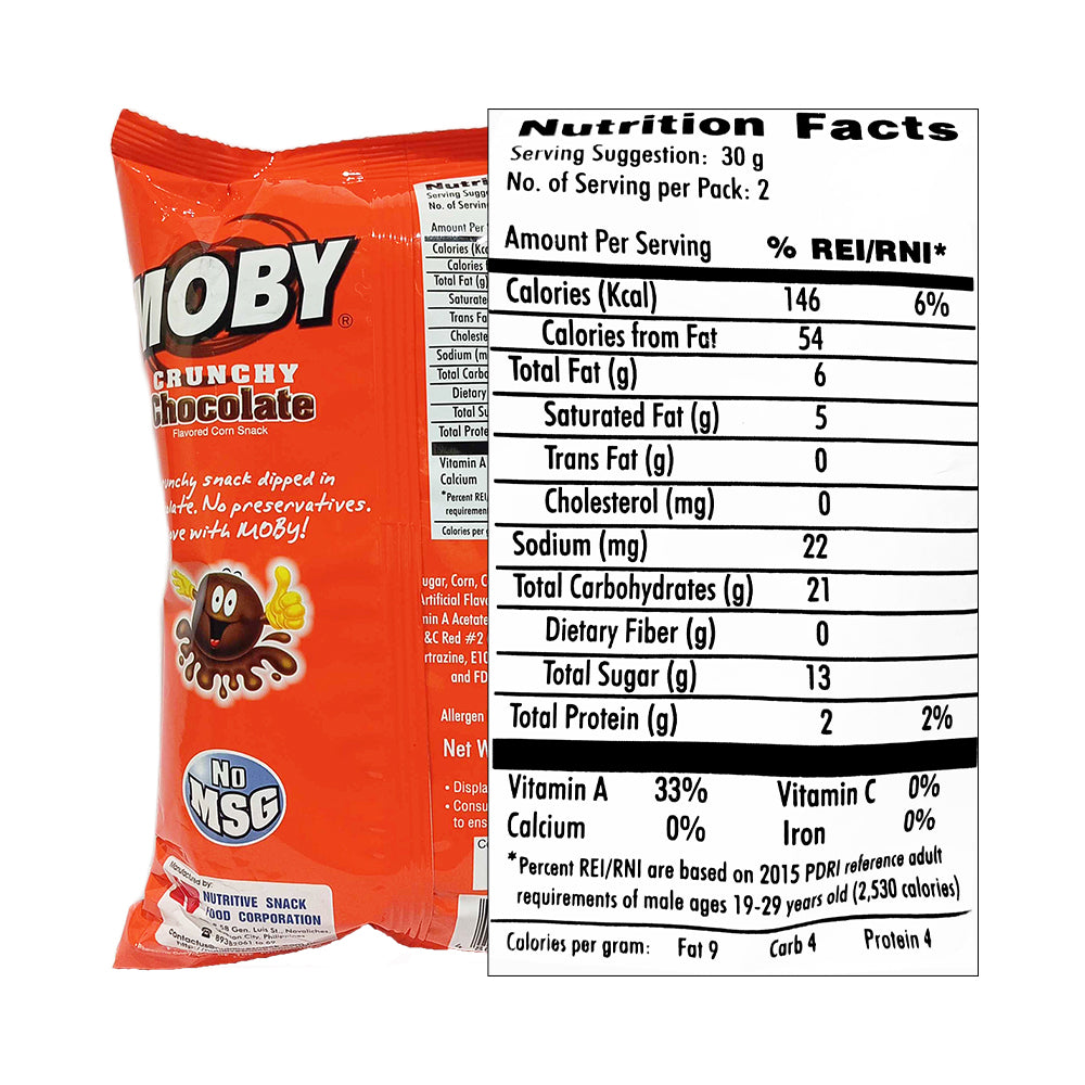 Moby Crunchy Chocolate Curls 60g