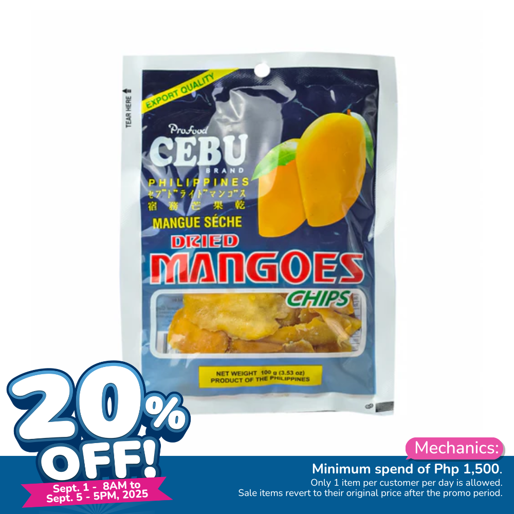 Profood Cebu Dried Fruit Mango Chips 100g