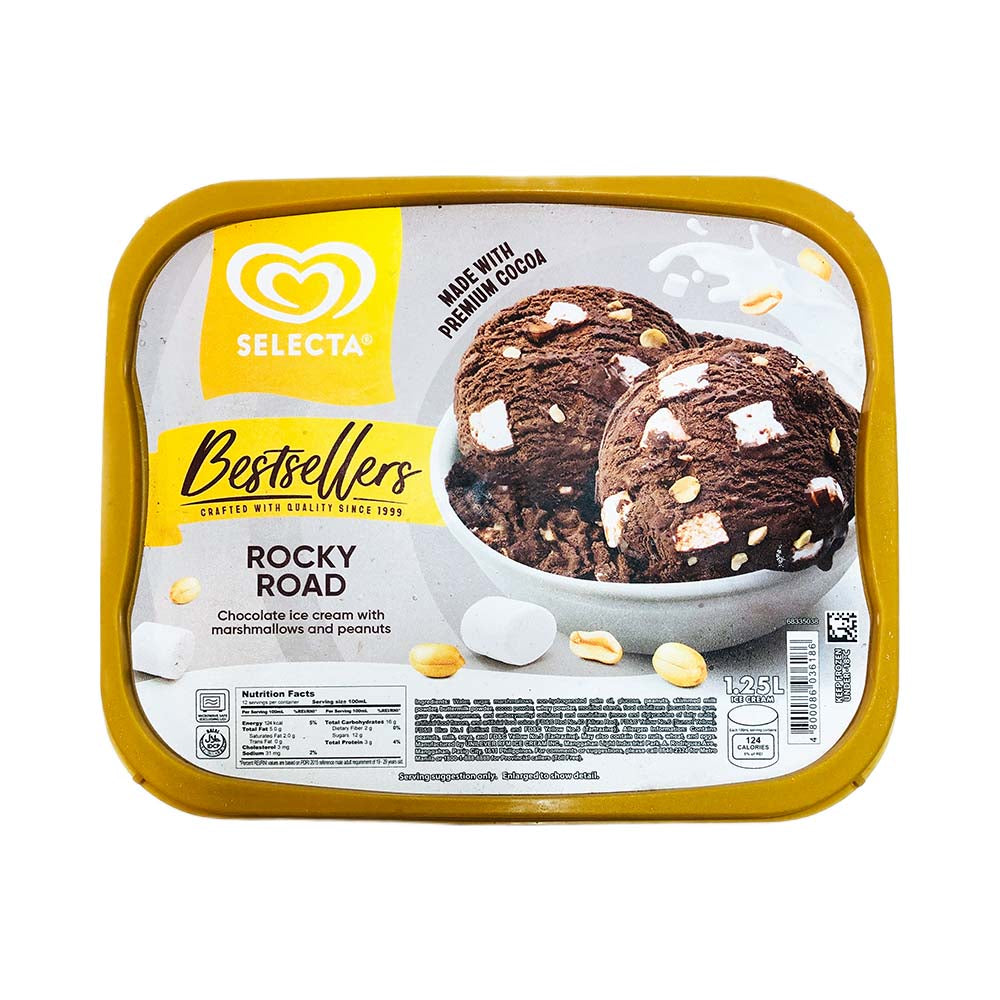 Selecta Supreme Ice Cream Rocky Road 1.25L