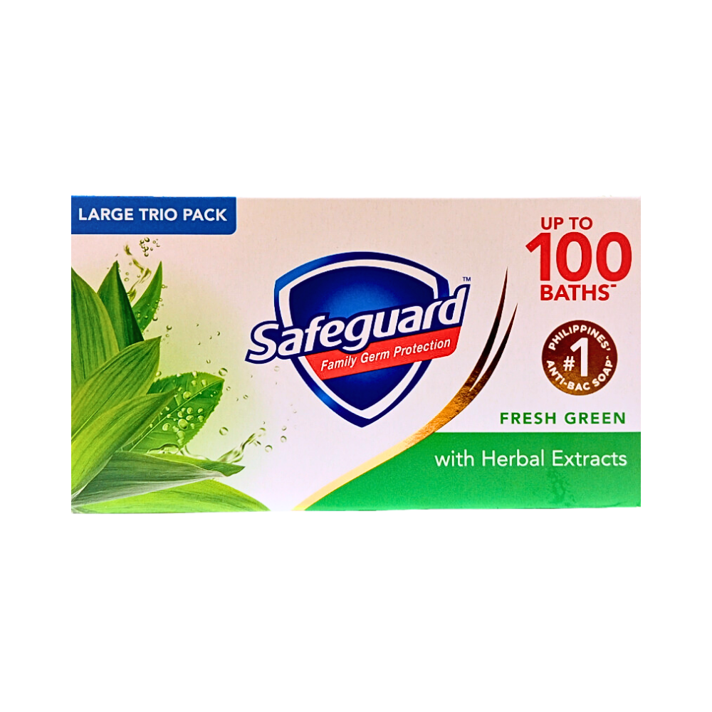 Safeguard Soap Fresh Green 3pid Pack 125g x 3's