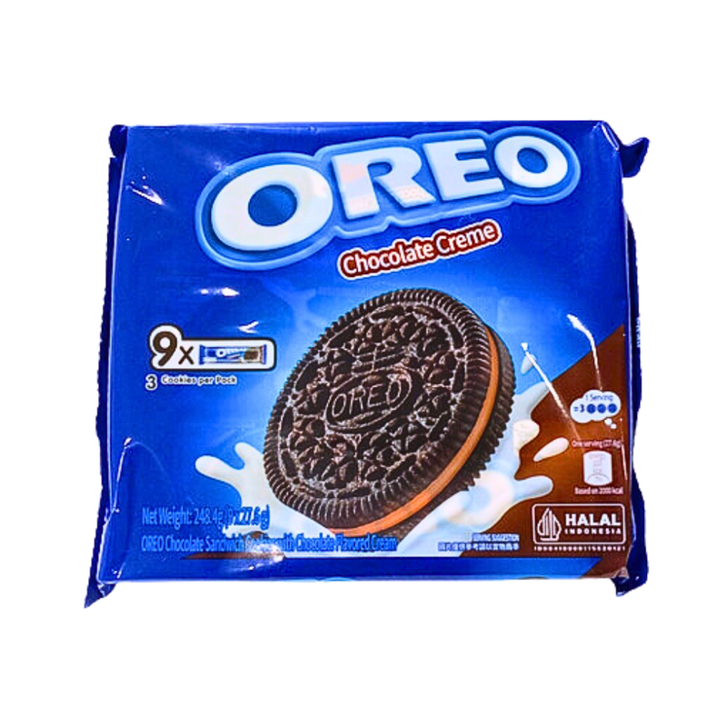 Oreo Chocolate Creme Sandwich Cookies 27.6g x 9's
