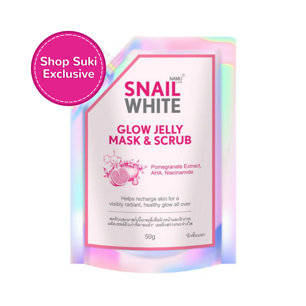 Snail White Glow Jelly Mask And Scrub 50g