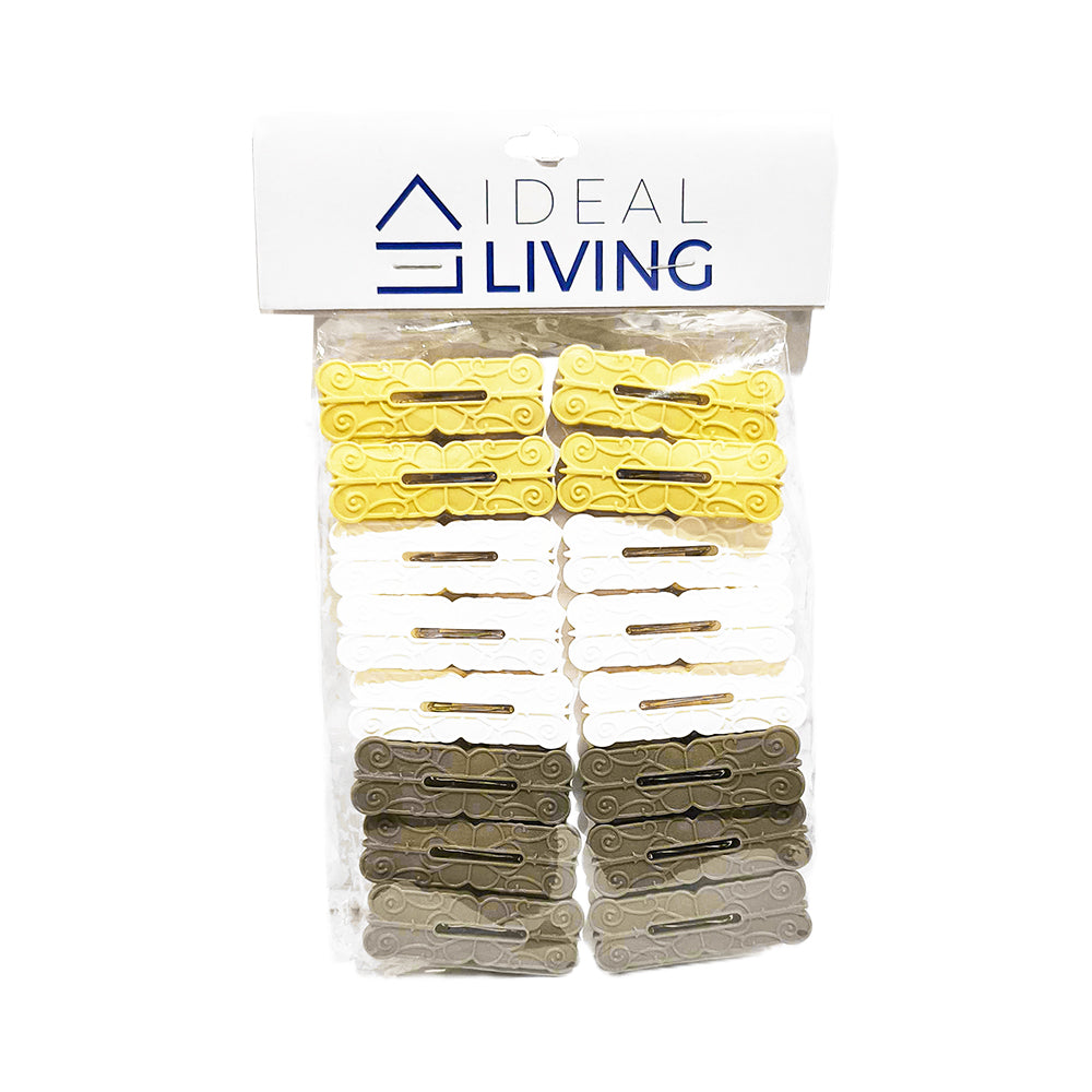 Ideal Living Clothes Clip Assorted Color 16's