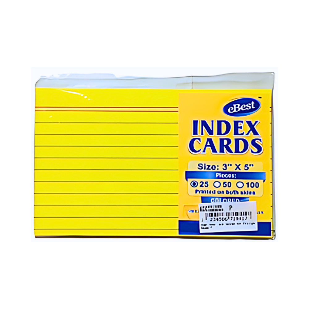 Colored 3 X 5 Index Cards BAZIC Ruled Color Coded Index Card 3" X 5"