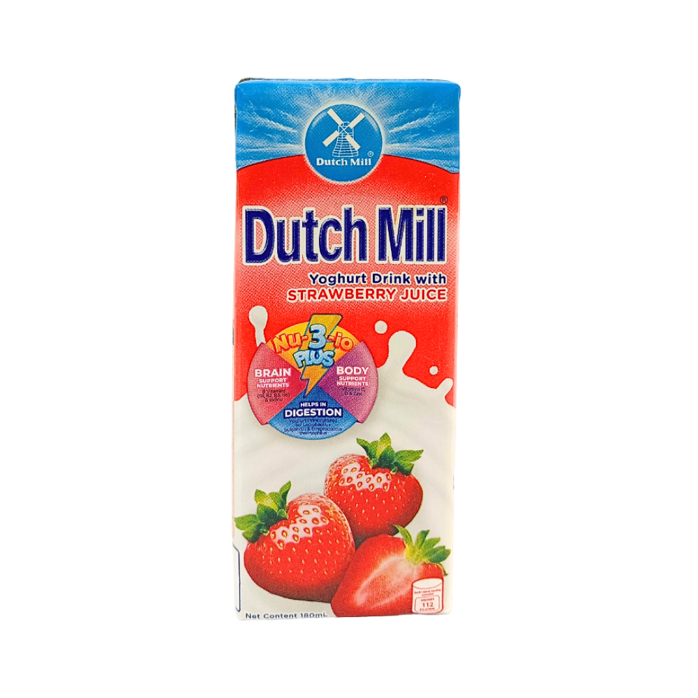 Dutch Mill UHT Yoghurt Drink Strawberry 180ml