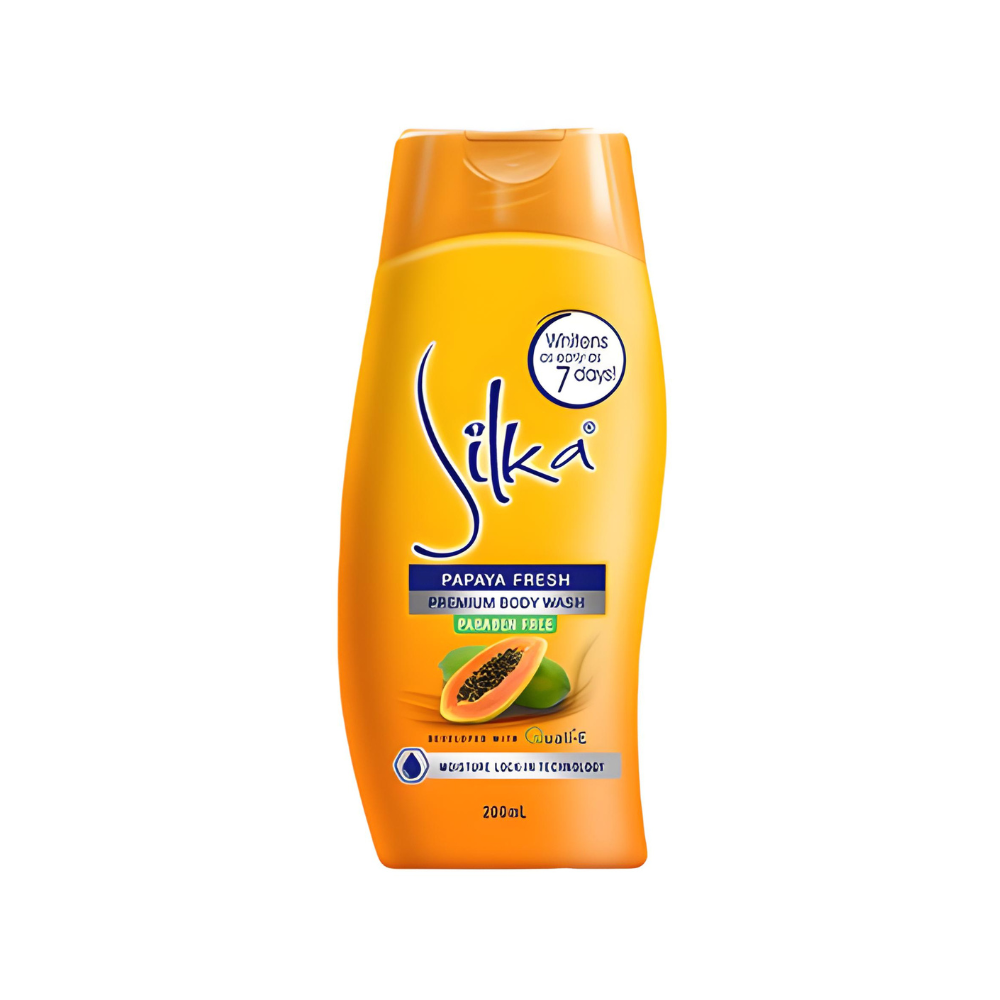 Silka Body Wash Premium Papaya 200ml