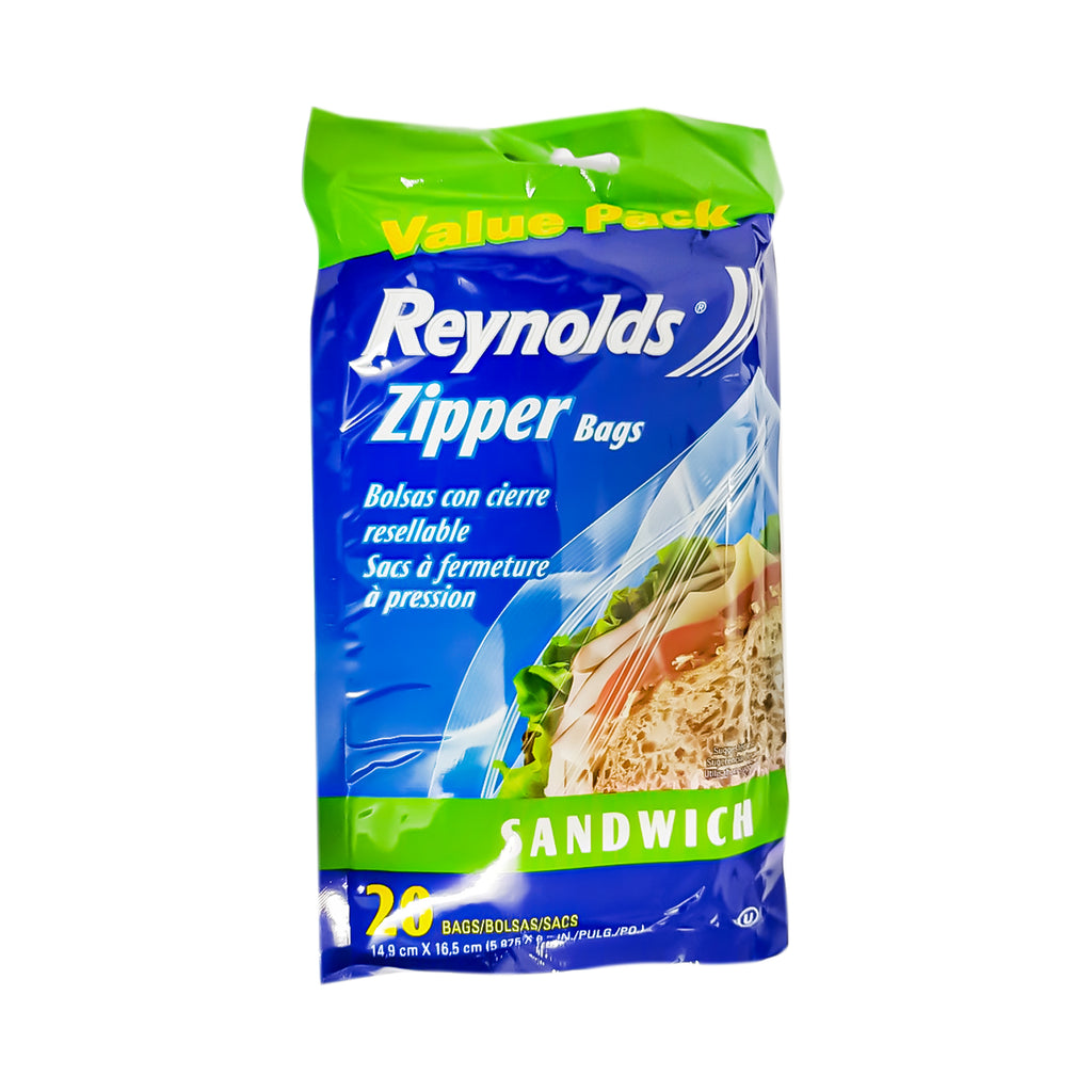 Reynolds Sandwich Zipper Bags Value Pack 20's