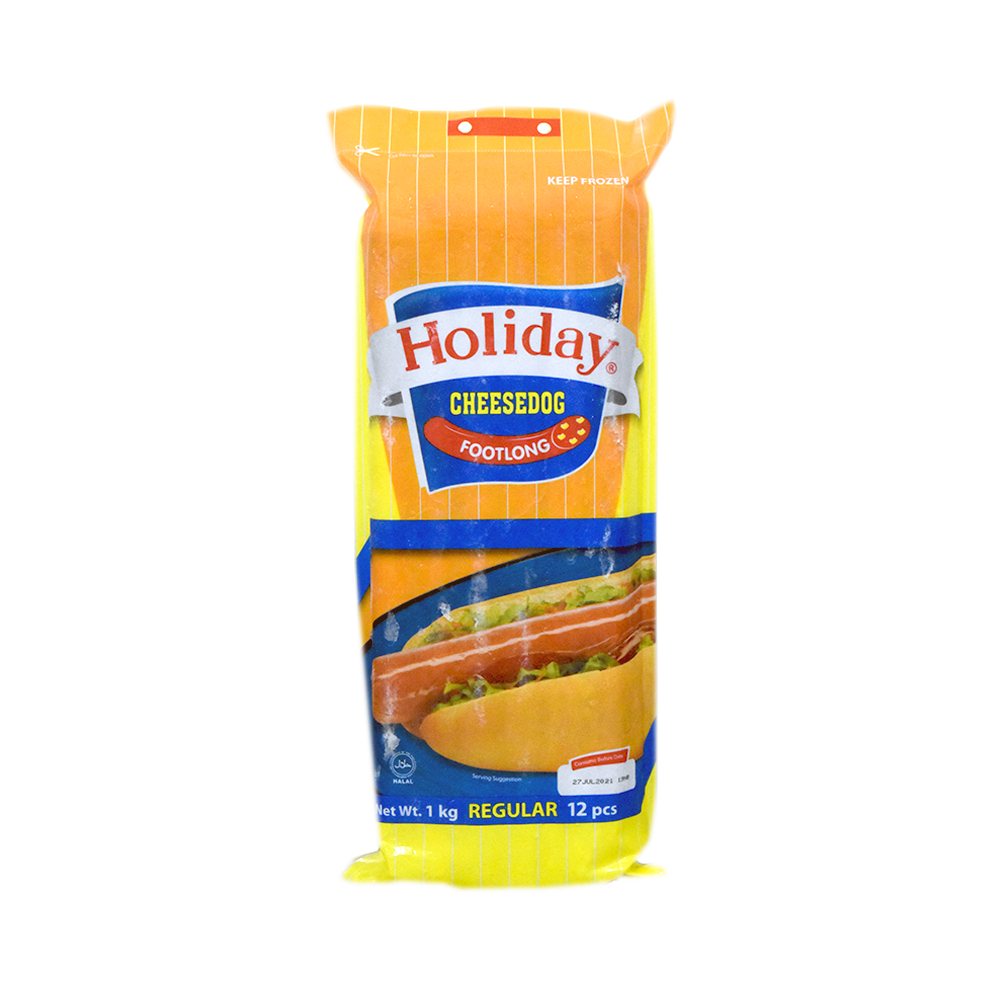 Holiday Cheesedog Footlong Regular 1kg