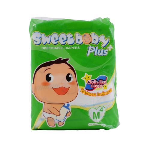 Sweet Baby Diaper Plus Mini Pack Medium 4 Pads